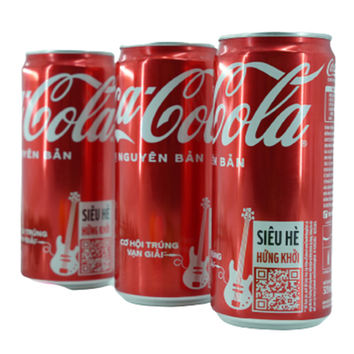 Coca Cola Sleek Can 235ml - Rfoods - Cuộc Sống Xanh - Thực Phẩm Sạch